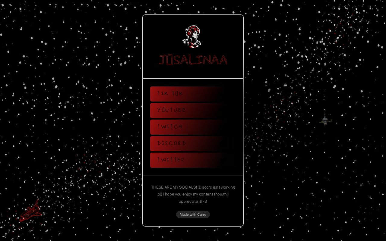 Josalinaa's carrd
